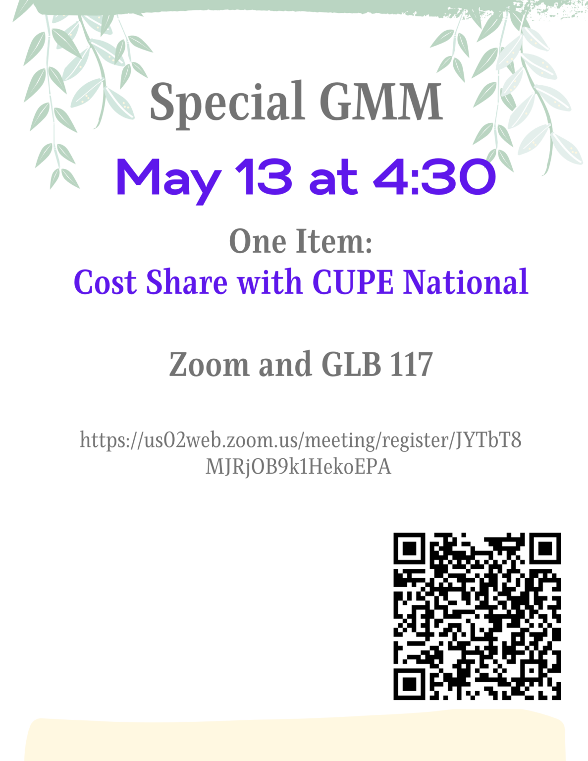 Special GMM - CUPE 4207