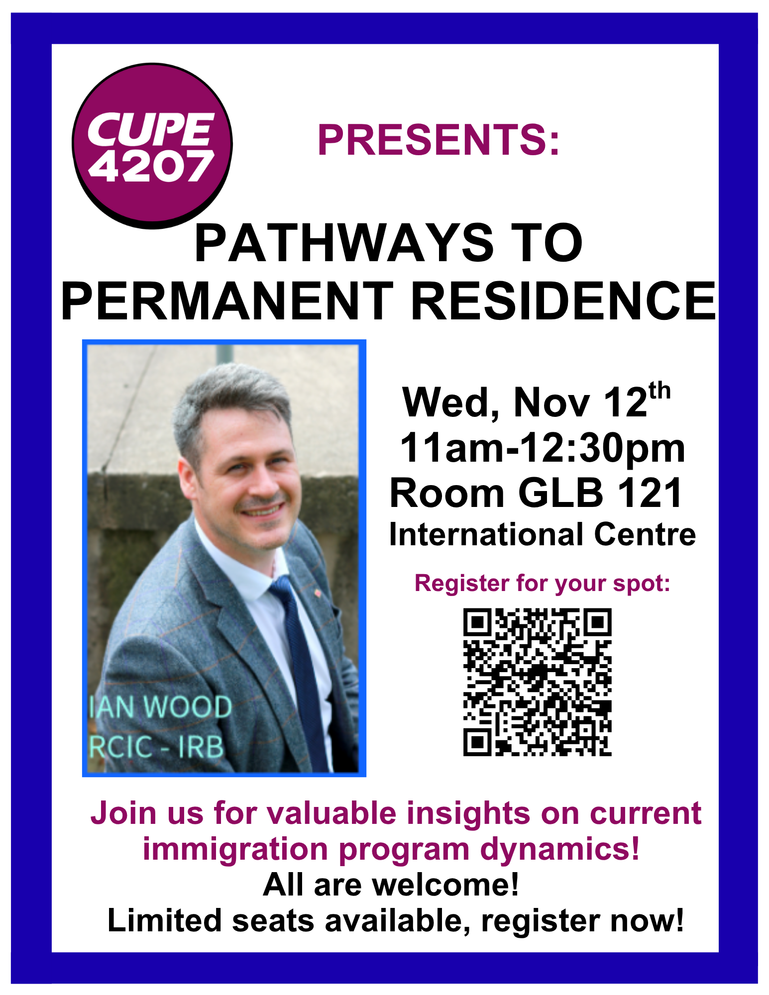 Pathways to Permanent Residence with Ian Wood - CUPE 4207