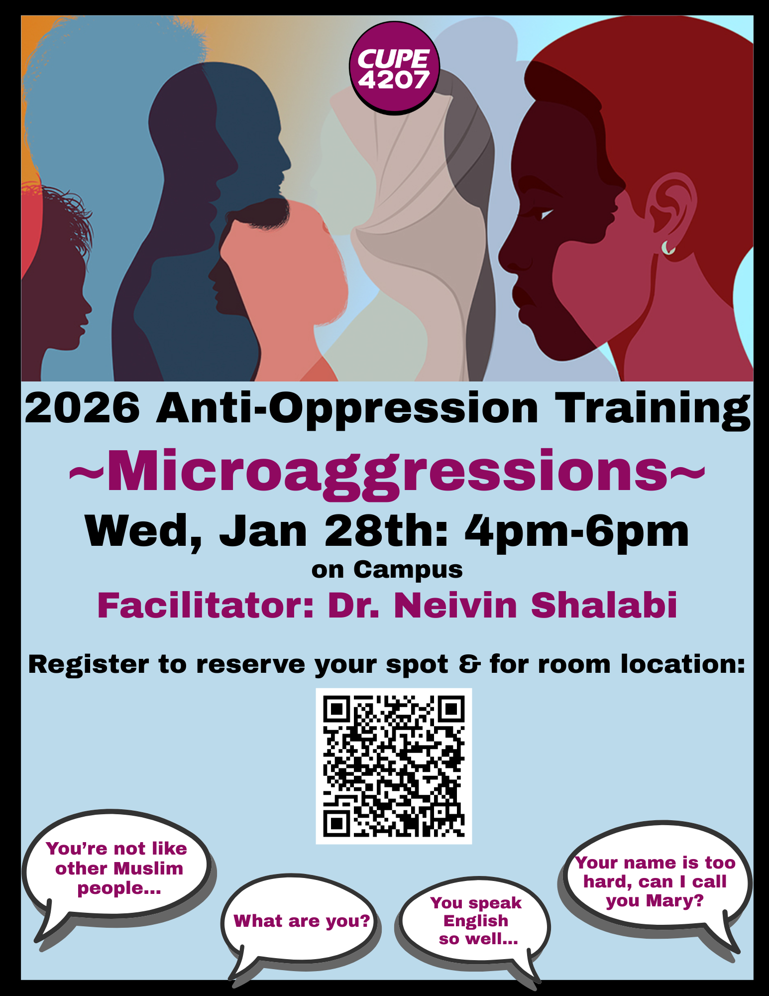 2026 Anti-Oppression Training: Microaggressions - CUPE 4207